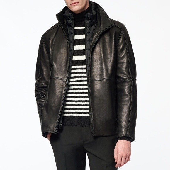 Andrew Marc | Jackets & Coats | Authentic Leather Zip Jacket Andrew ...